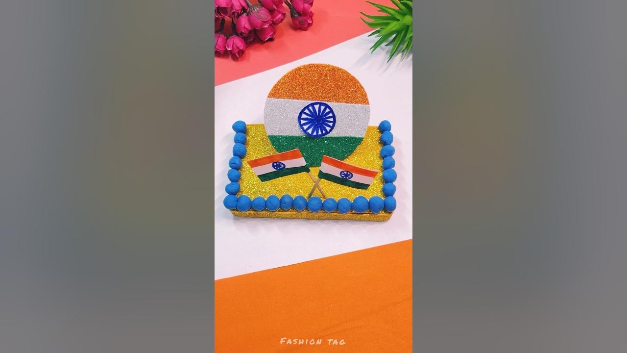 Republic Day special craft idea | Diy Indian flag craft model #shorts # ...