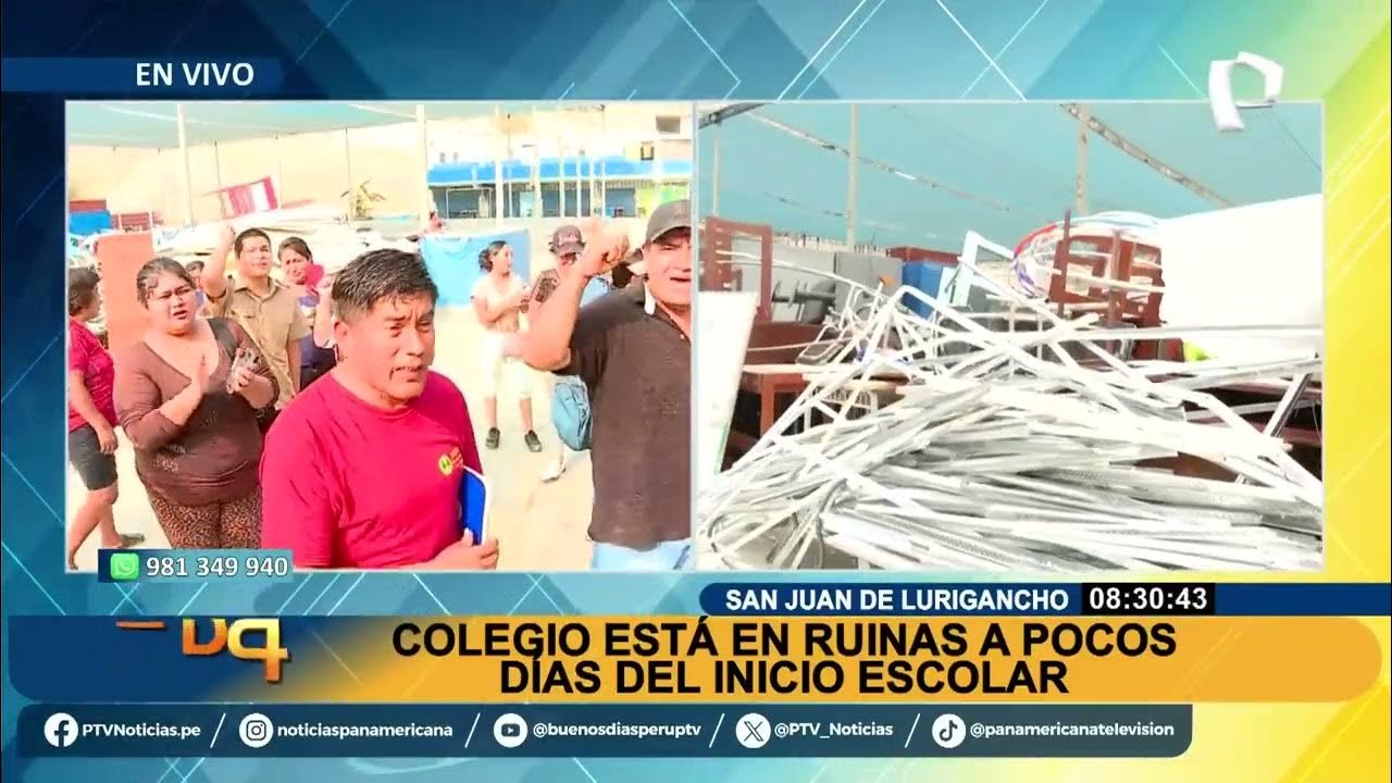SJL: Padres de familia denuncian que colegio está en ruinas a pocos días del inicio de clases ...