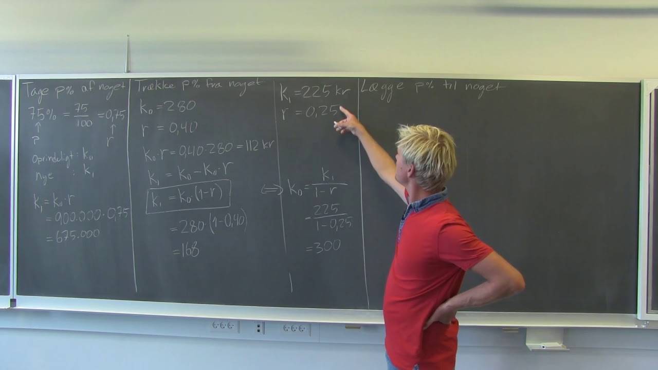 Hvordan Regner Man Procent