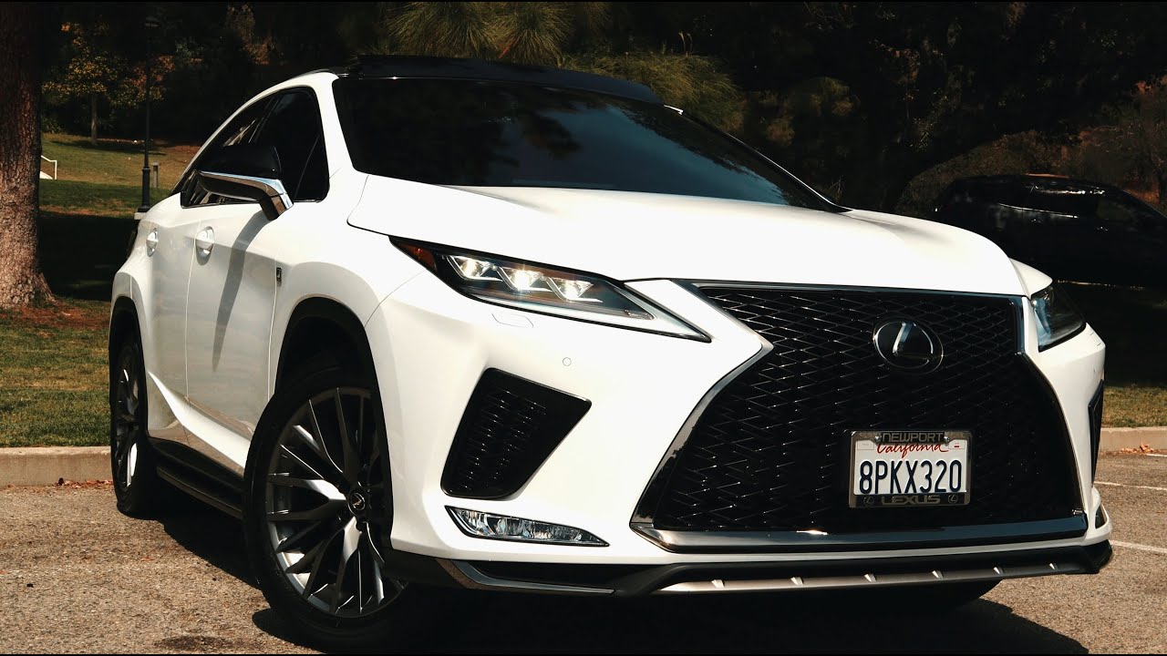 LEXUS RX 350 F SPORT 2020-2021 White exterior and Red Interior 4K ...