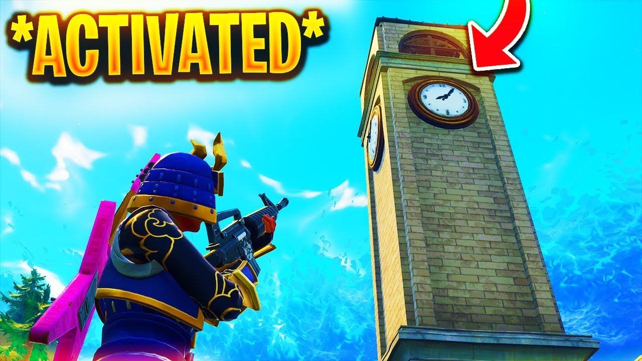 The CLOCK TOWER in Fortnite FINALLY Activated... - YouTube
