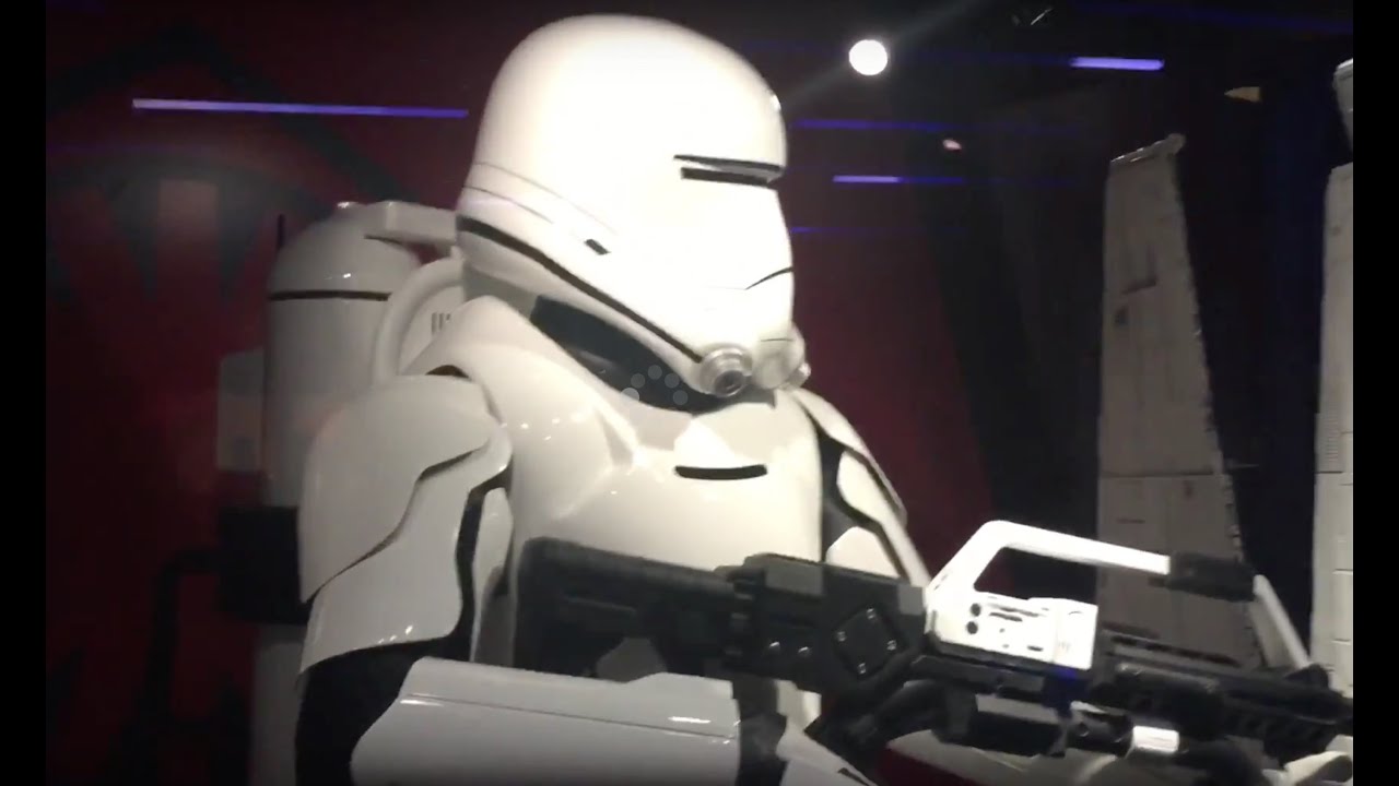 Star Wars Exhibit Stormtrooper Flame Thrower Kylo Ren Lightsaber ...