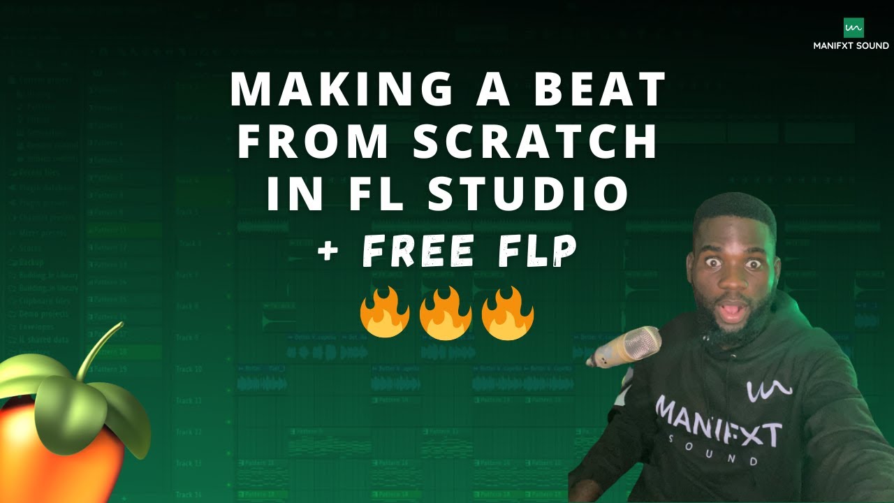 Making a beat from scratch in FL Studio using stock plugins + FREE FLP ...