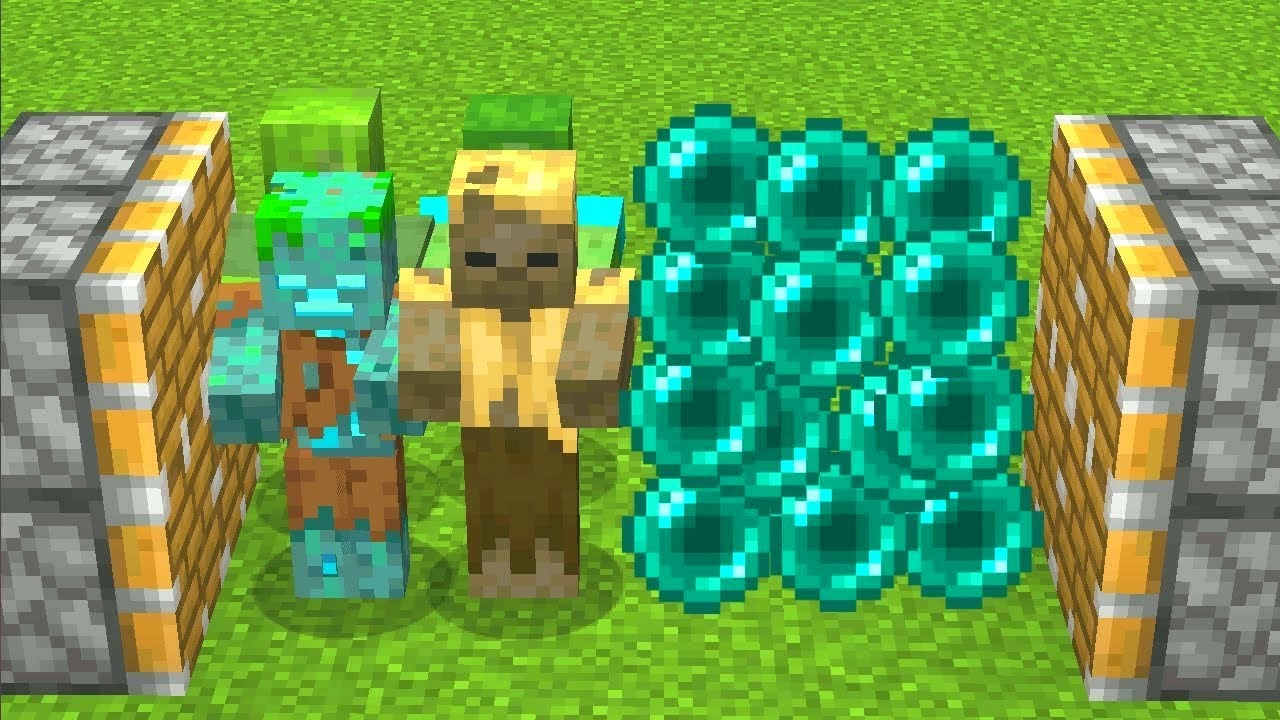 all zombies + ender pearls = ??? - YouTube