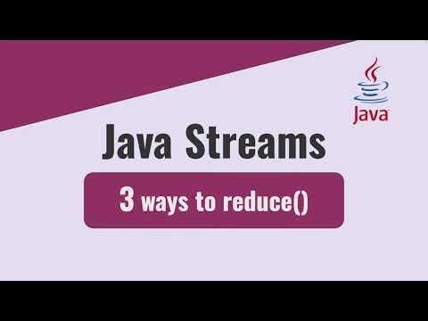 Java Streams - 3 ways to reduce - YouTube