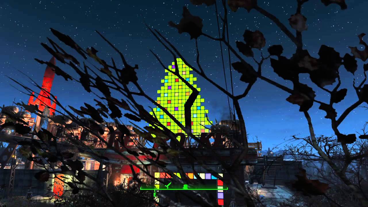 Fallout 4 Settlement Christmas Tree - YouTube