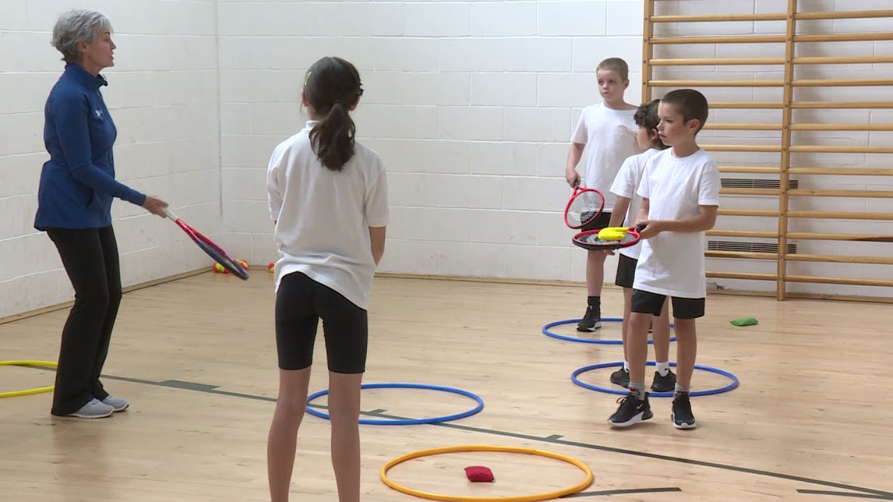 Primary Racket Skills and Beanbags - YouTube