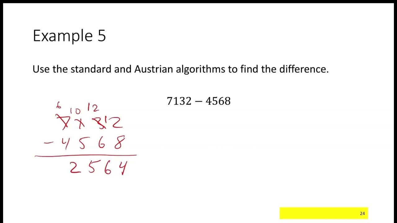 Math130L09D Subtraction Algorithms - YouTube