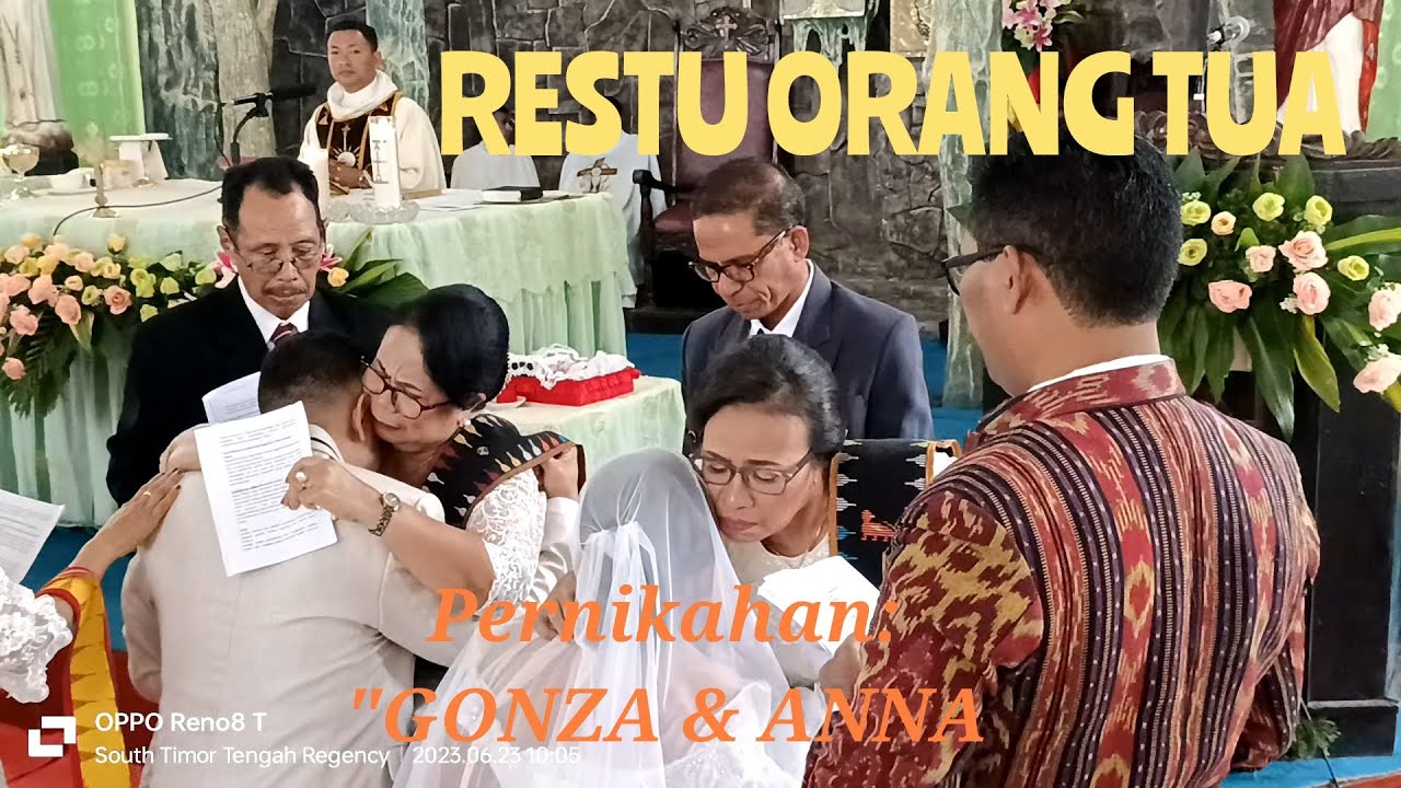 Restu kedua mempelai: "Yustinus Gonsales Jaman,S.AB & Anna Irmina Nahak ...
