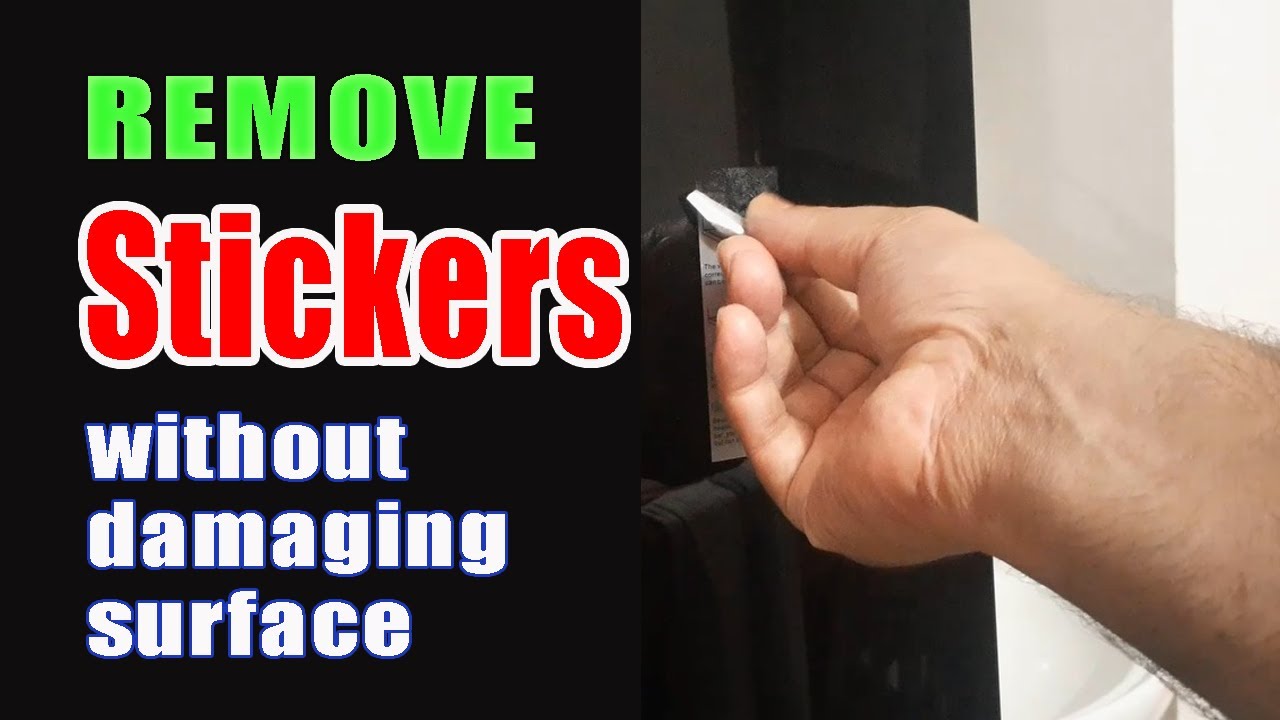 How to Remove Sticker Residue from Any Surface - YouTube