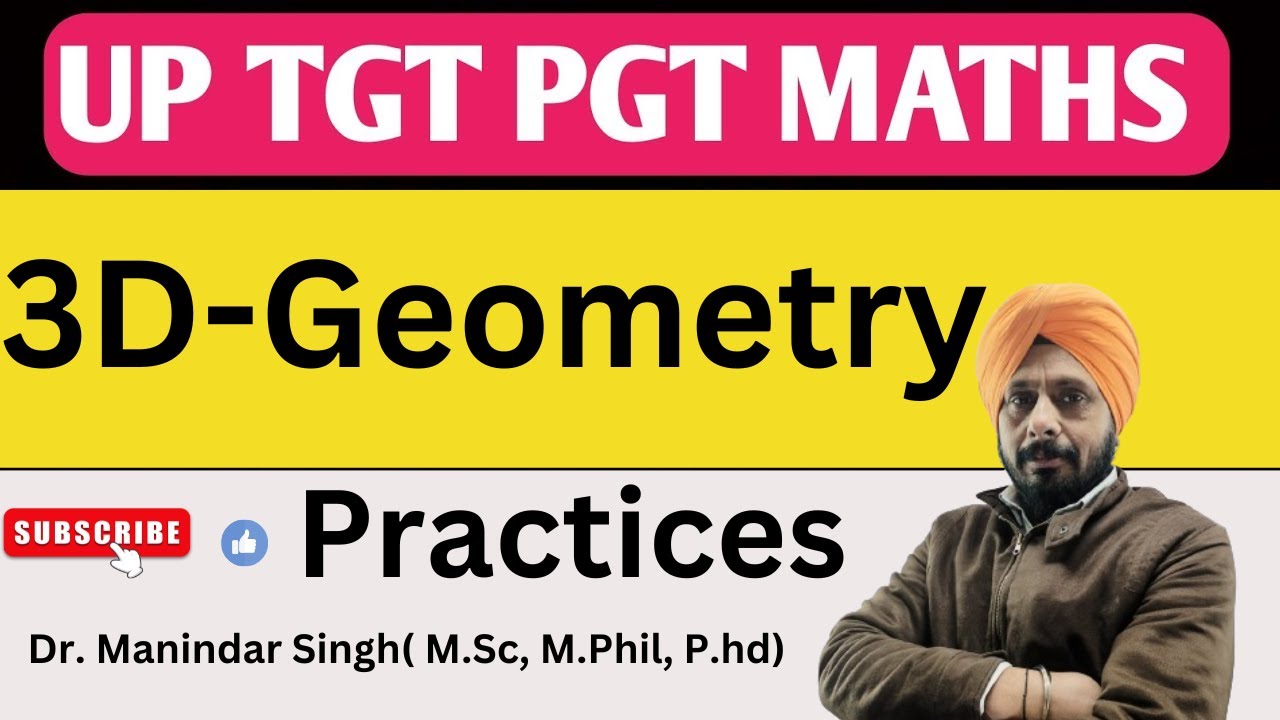 PGT TGT Math | 3D-Geometry - YouTube