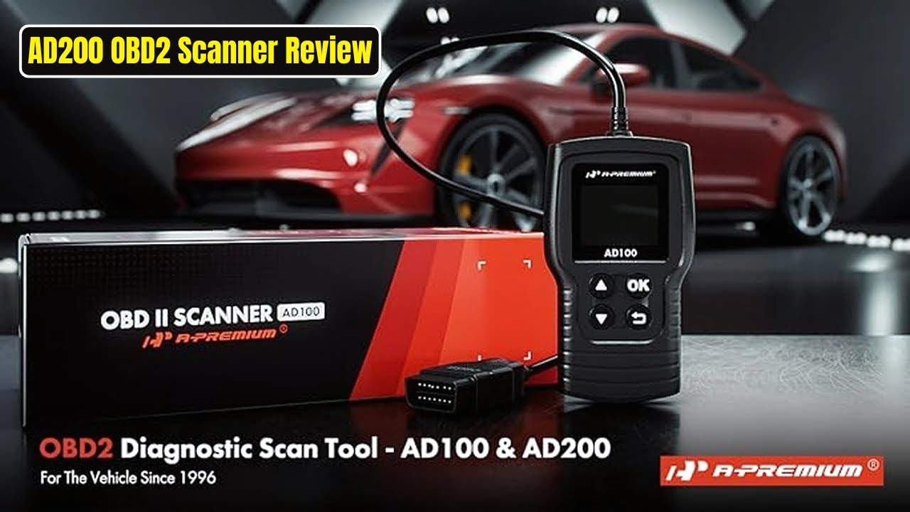 A-Premium AD200 OBD2 Scanner Review | Read & Clear OBD2 Codes | - YouTube
