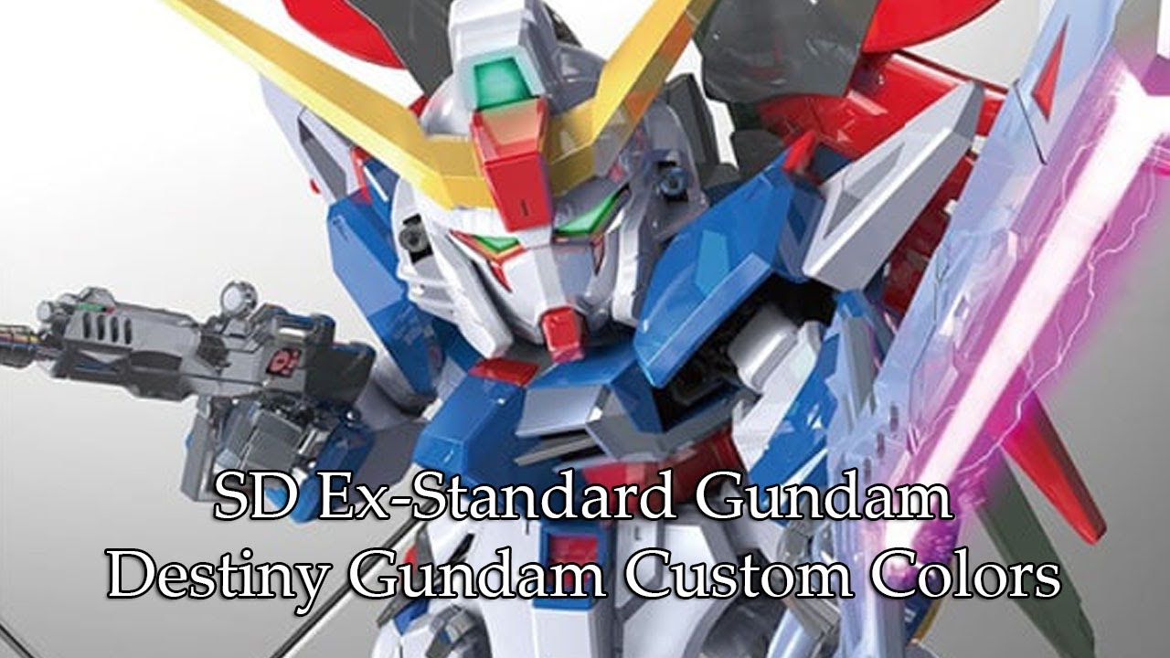 Factory : SD Ex-Standard Destiny Gundam (custom colors) - YouTube