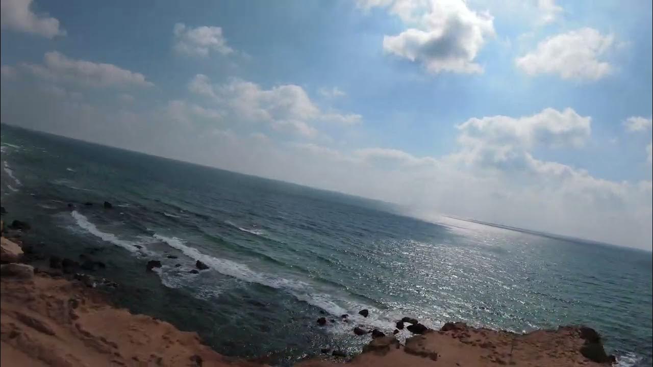 חוף גדור חדרה ממעוף הרחפן #fpv #cinematic - YouTube