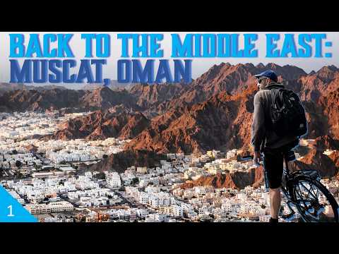 🚲CYCLING the ARABIAN HILLS and DESERT LANDSCAPE in MUSCAT (OMAN) #arabic #middleeast #oman