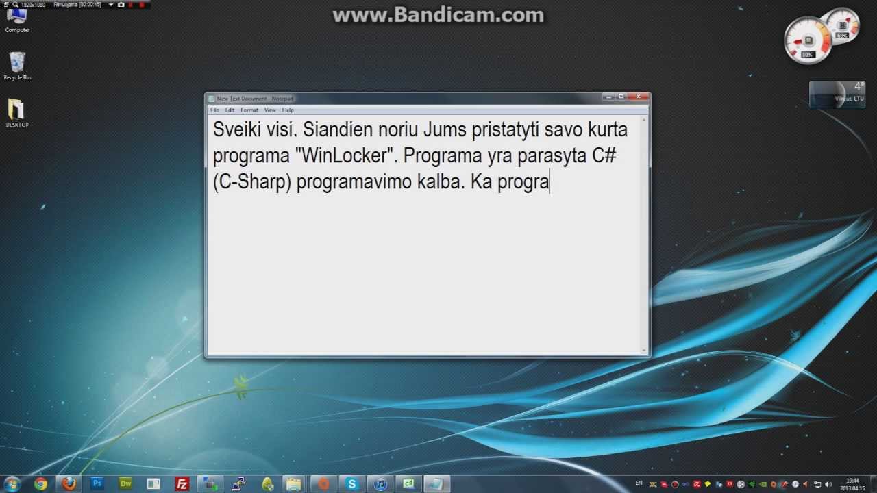 Winlocker v1 - by z3nk1D programa. - YouTube