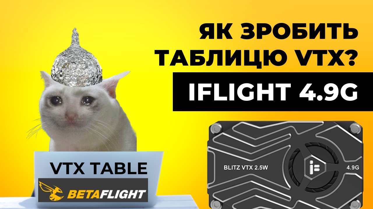 Як зробити і перевірити таблицю VTX? На прикладі BLITZ Whoop 4.9GHz 2.5W VTX - YouTube