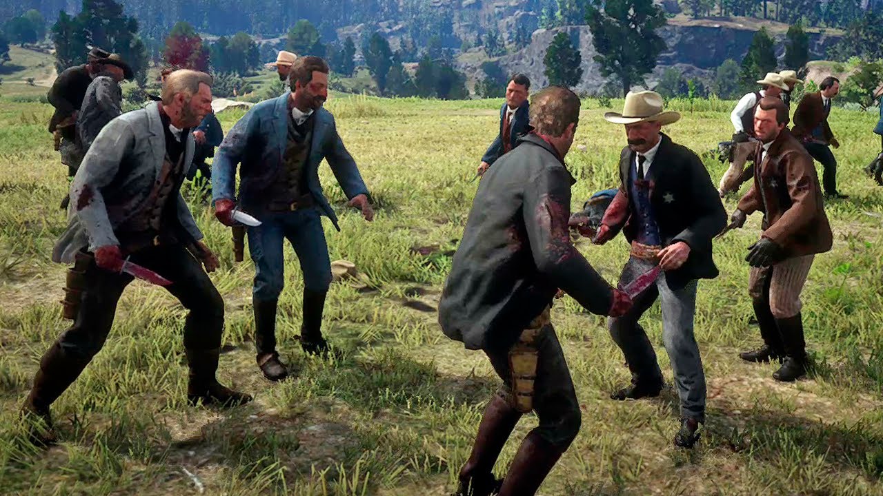 Gangue Laramie VS Autoridades | Guerra de NPCs | RDR2 Mods - YouTube