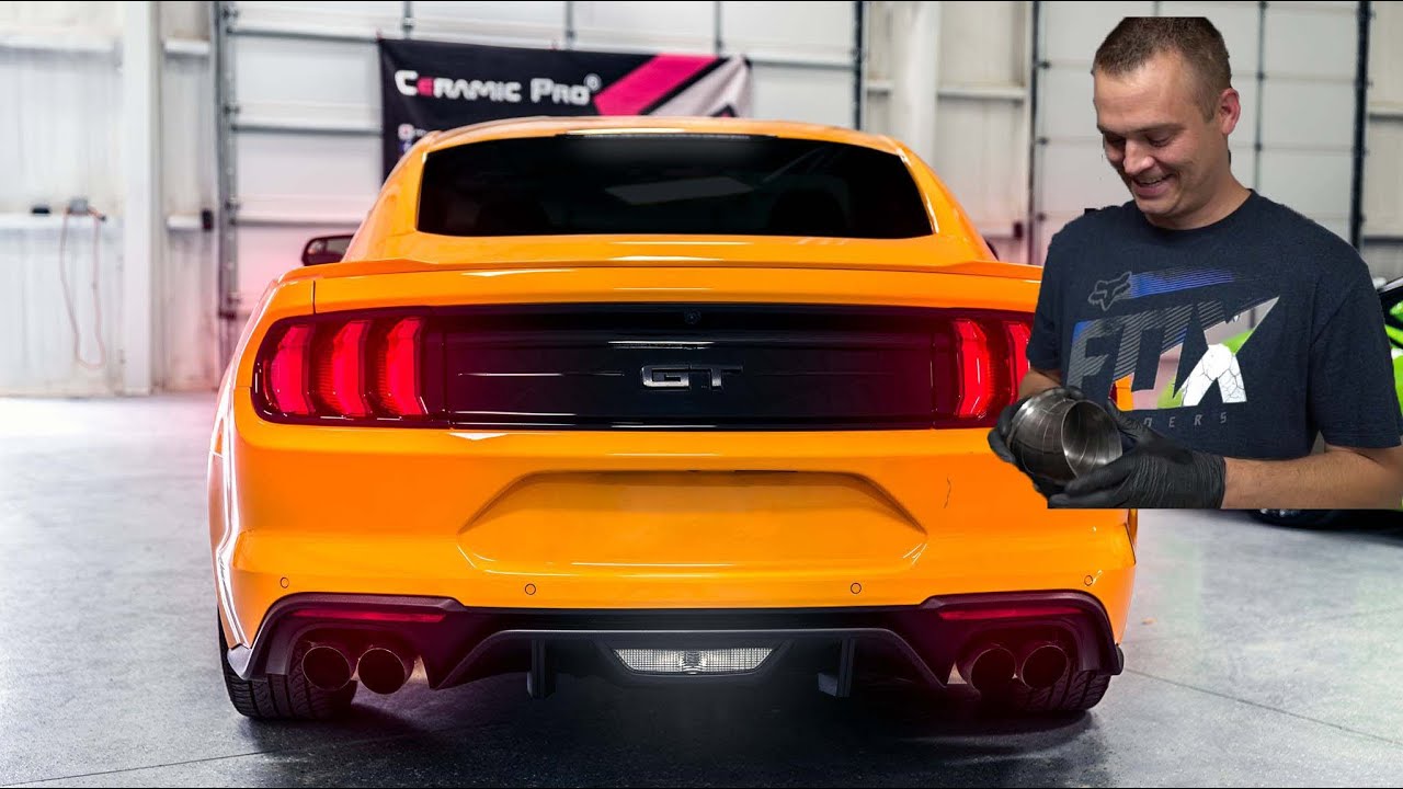WORLD'S LIGHTEST MUSTANG EXHAUST! PART 1: TITANIUM PIE CUTS! - YouTube
