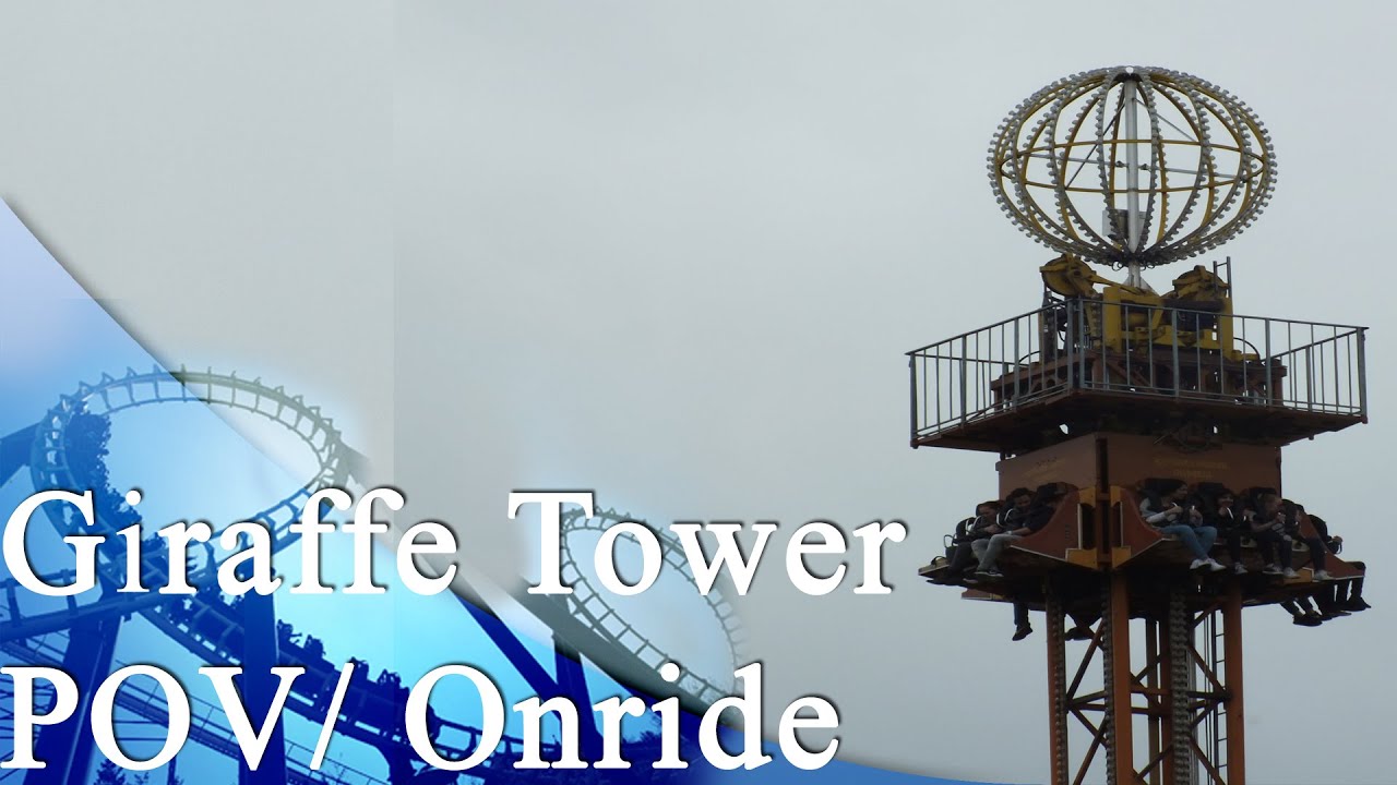 Giraffe Tower Onride/POV Safaripark Stukenbrock Deutschland - YouTube