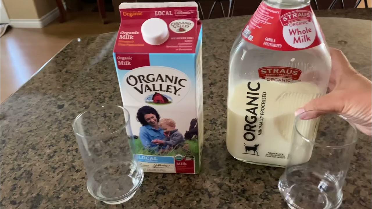 Organic milk taste test - YouTube