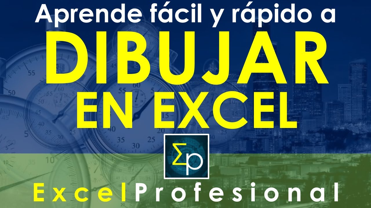 Como dibujar en excel | Dibujar con excel | Cómo hacer dibujos en excel ...