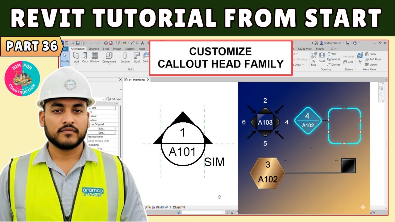 #36 Revit Tutorial: Change a Callout Heads (Custom Callout) - YouTube