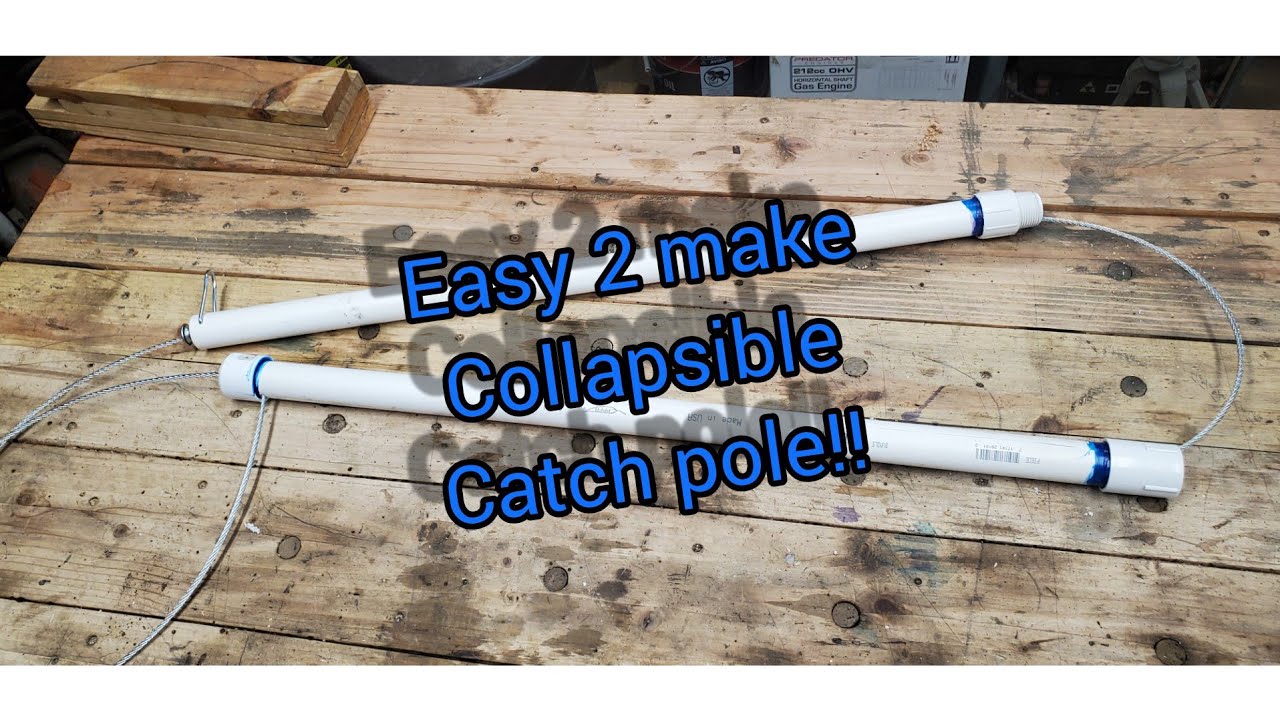complete tutorial to make a collapsible catch pole - YouTube