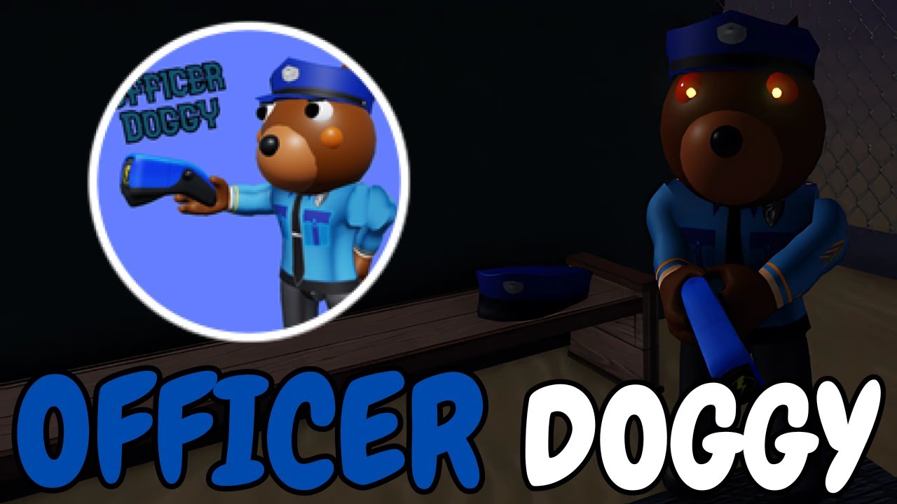 How To Get "OFF DUTY" BADGE + OFFICER DOGGY MORPH In Piggy Skins ...