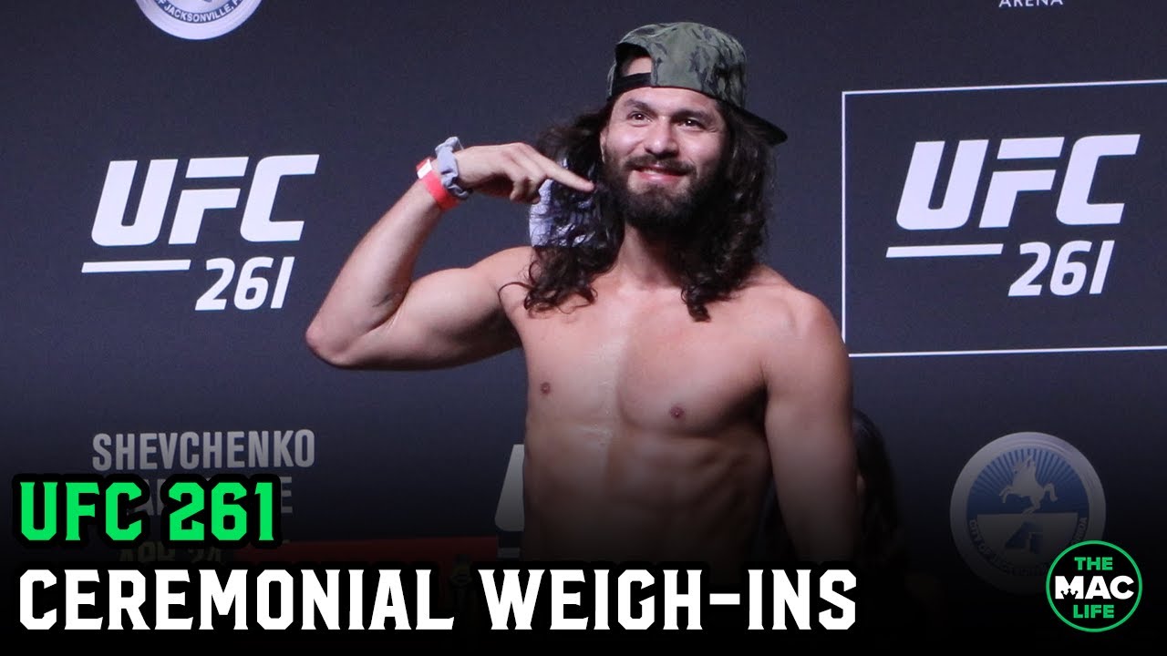 UFC 261: Jorge Masvidal vs. Kamaru Usman Ceremonial Weigh-Ins - YouTube