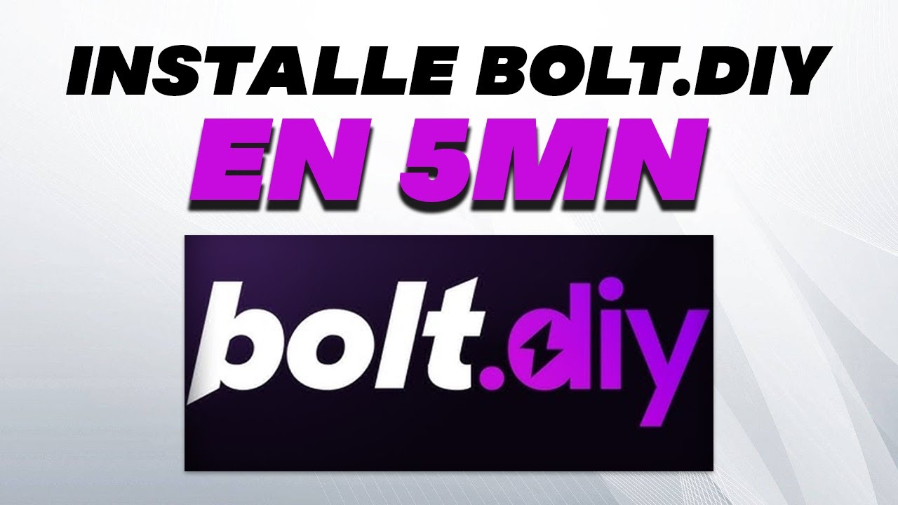 Bolt DIY : Comment l'installer en 5mn (MacOS & Windows) - YouTube