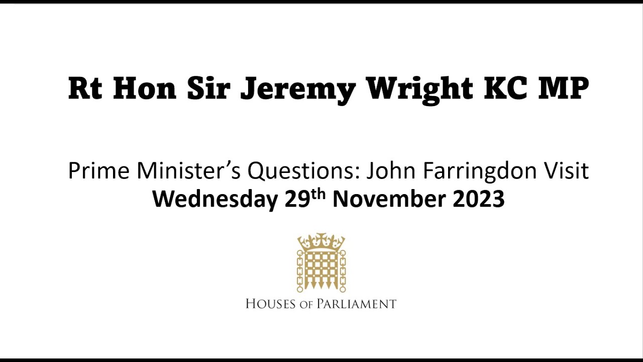 Prime Minister’s Questions: John Farringdon Visit - YouTube