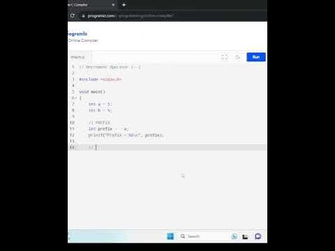 Decrement Operators in C Language || #shorts || #CloudCODE - YouTube