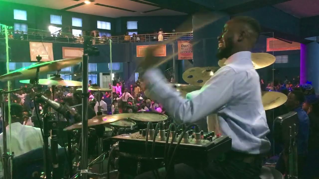 OPEN UP BY DUNSIN OYEKAN🔥 (DRUMMER'S VIEW) - YouTube