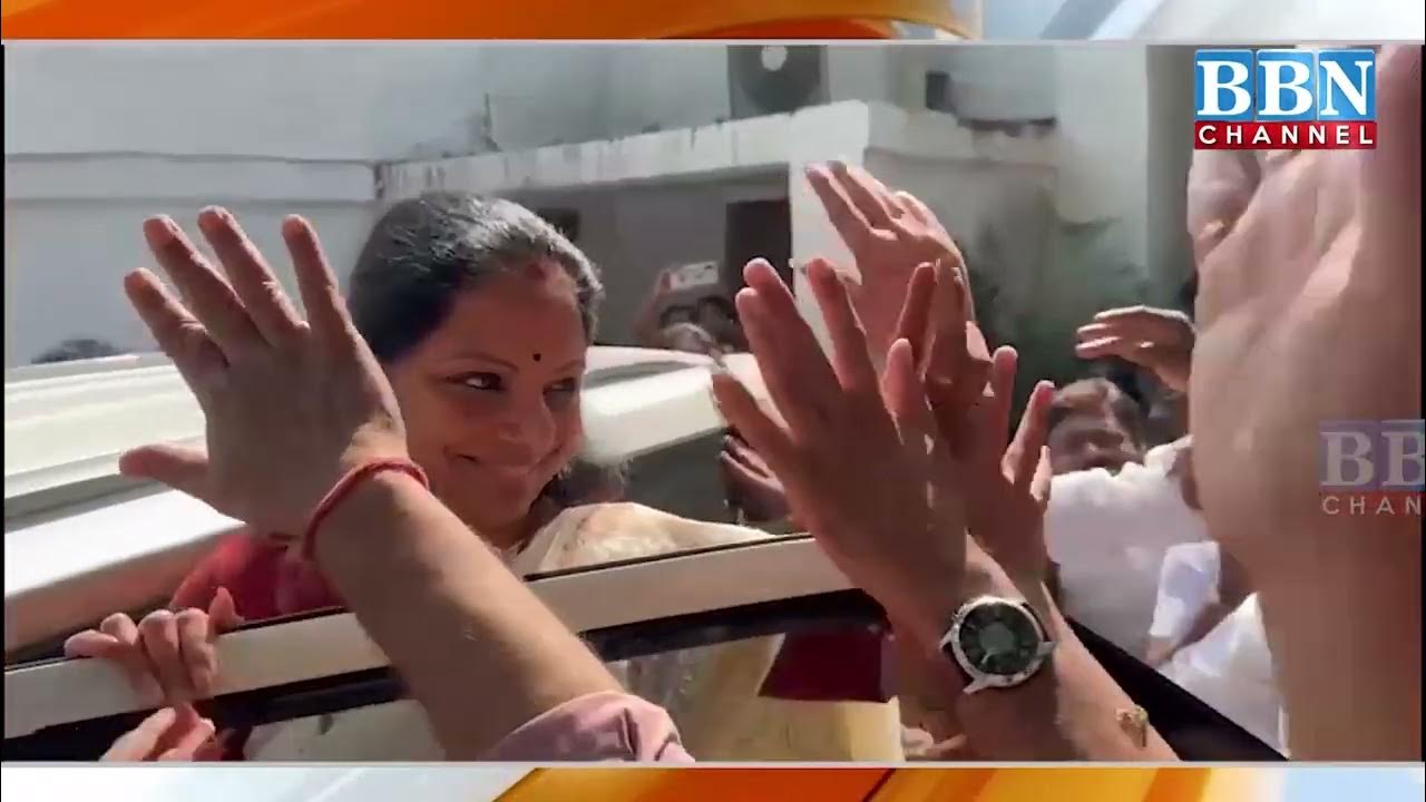 K Kavitha joins ED probe in Delhi Excise Policy Scam case - YouTube