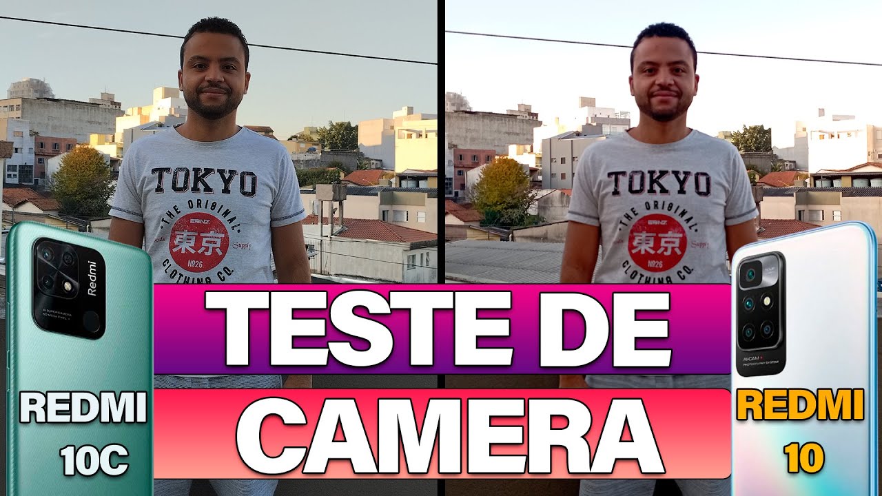 Teste de Câmera Redmi 10C vs Redmi 10 - YouTube