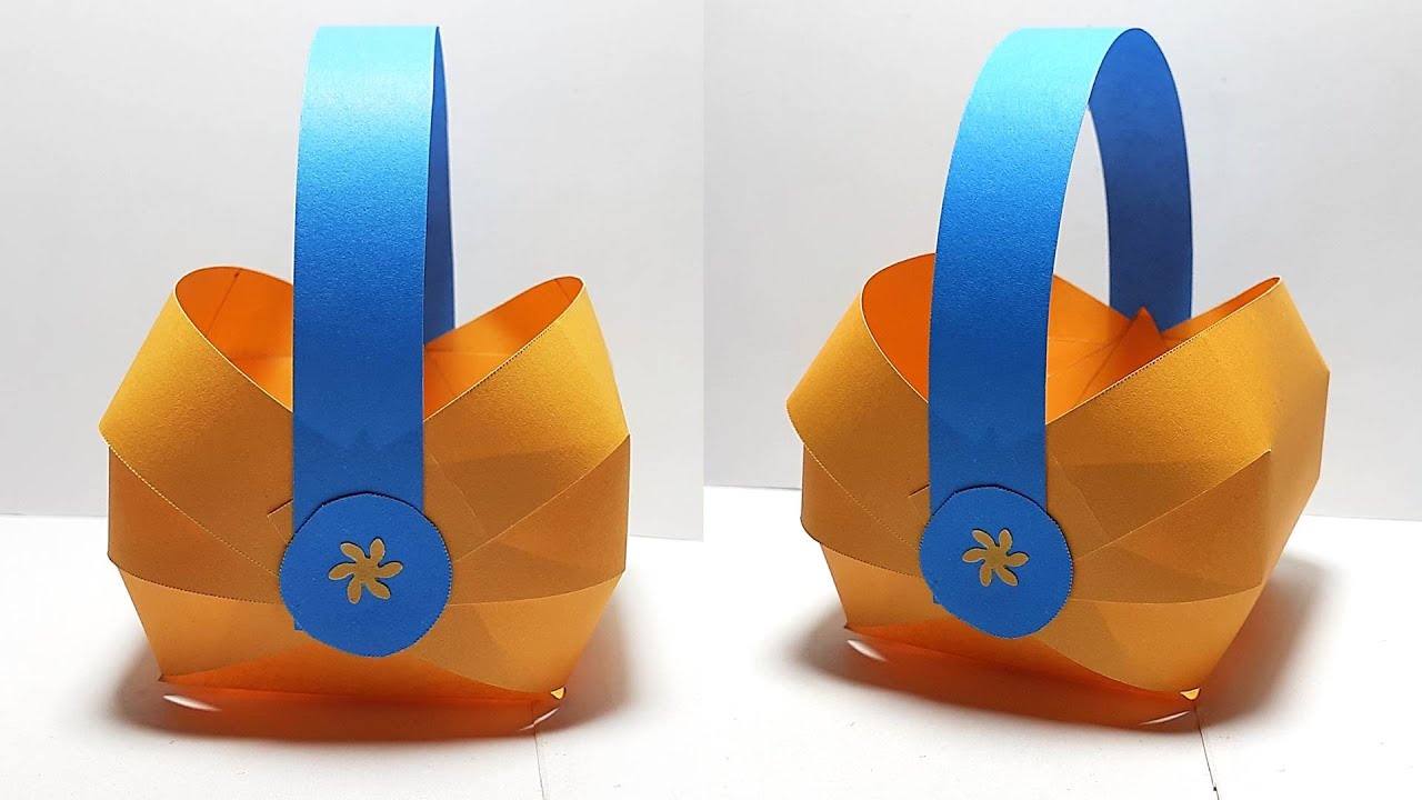 Easy Paper Crafts How To Make Paper Basket Step By Step Origami Basket DIY Paper Basket Easy Paper Crafts How To Make Paper Basket Step By Step Origami Basket DIY Paper Basket