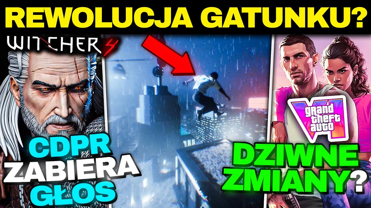 To MOŻE BYĆ Rewolucja Gatunku — Kontrowersyjna ZMIANA w GTA 6 CDPR — CDPR o Geralcie w Wiedźmin ...