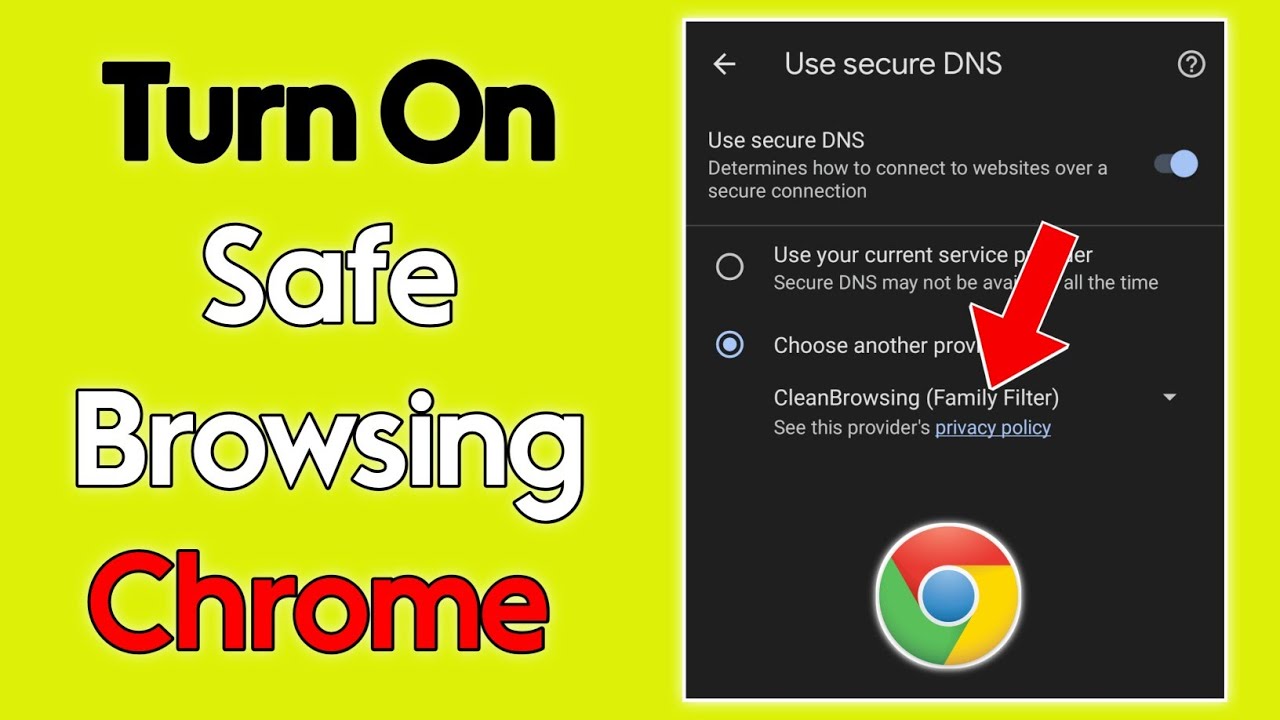 Turn On Safe Browsing Family filter On Chrome - YouTube