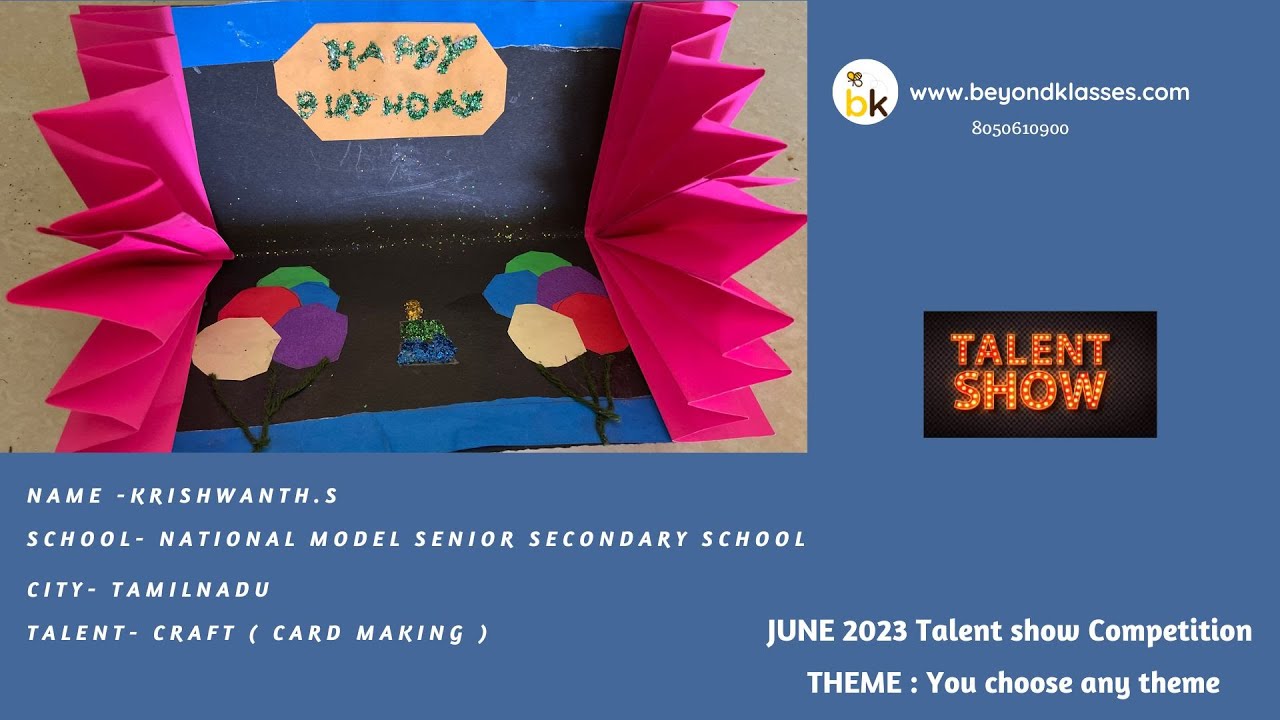 Krishwanth S Drawing Art Craft Competition Paper Craft Talent krishwanth-s-drawing-art-craft-competition-paper-craft-talent
