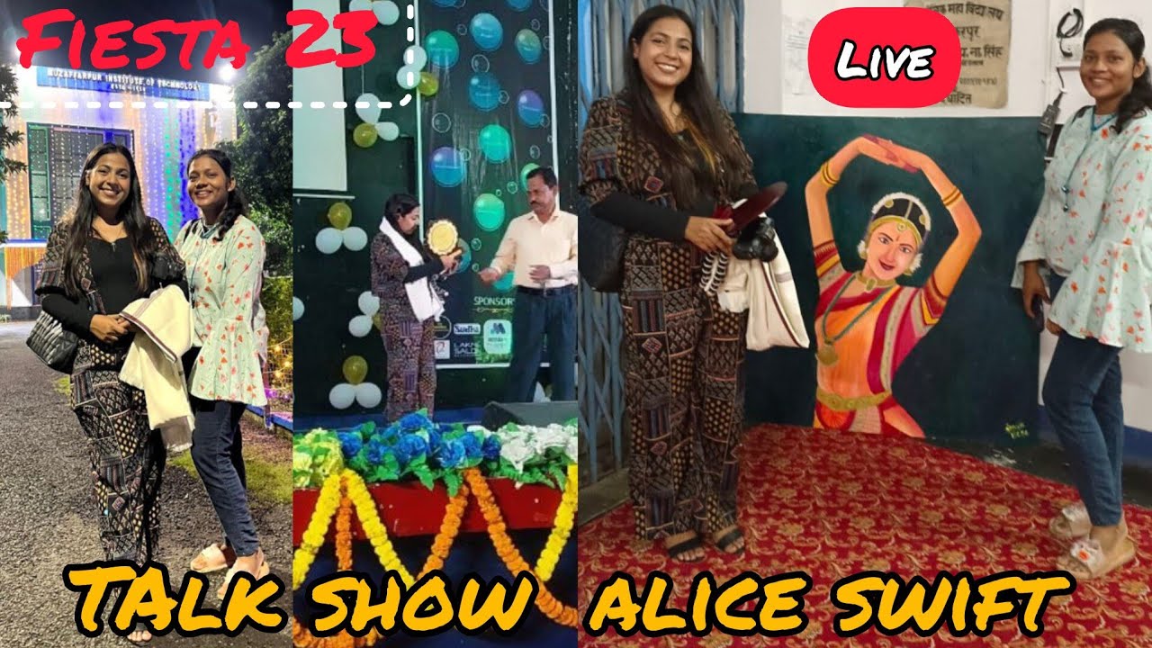 MIT COLLEGE FIESTA 2023 |LIVE SHOW ALICE SWIFT #muzaffarpurvlogger # ...