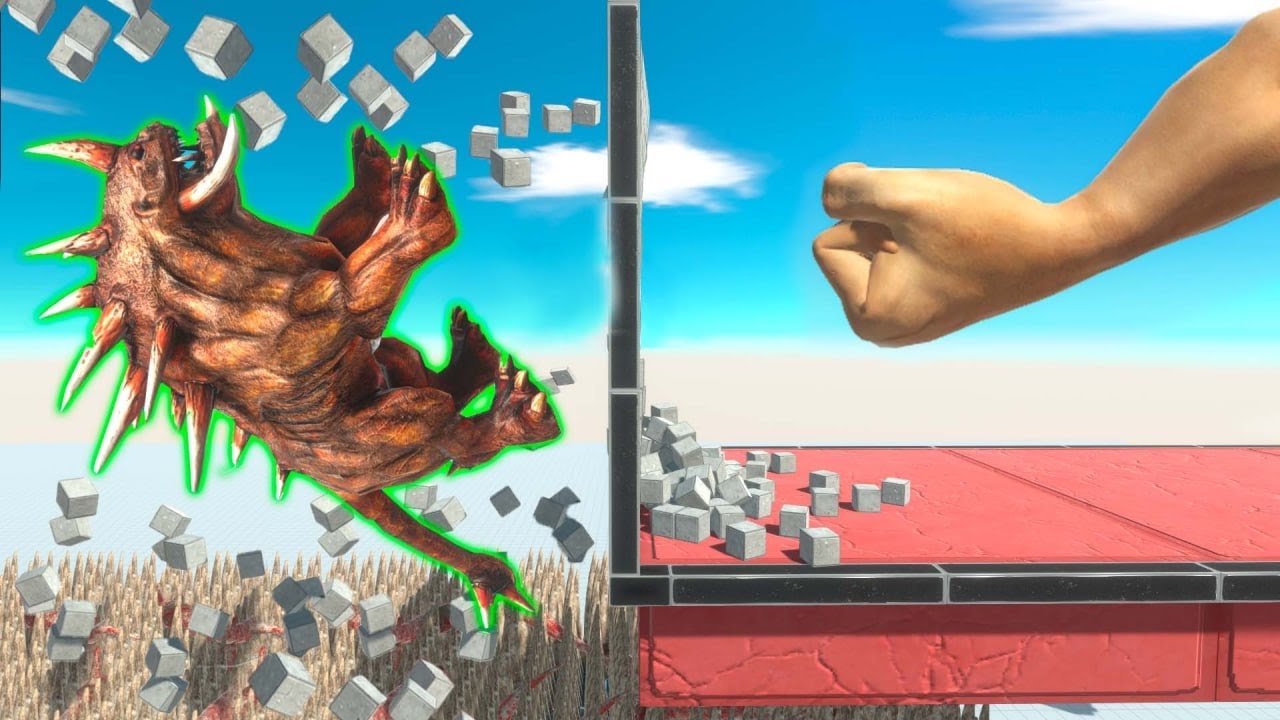 FATAL PUNCH of HELLHOUND !Animal Revolt Battle Simulator! hellhound try ...