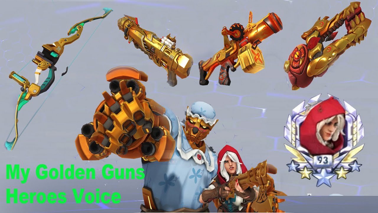 Overwatch:Diamond Border Epic Montage My Golden Gun Heroes Voice of ...