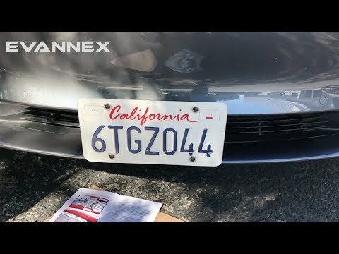 Front License Plate Bracket for Tesla Model 3 Installation - YouTube