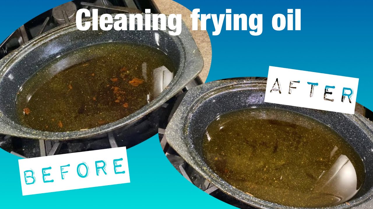 How to clean frying oil - YouTube