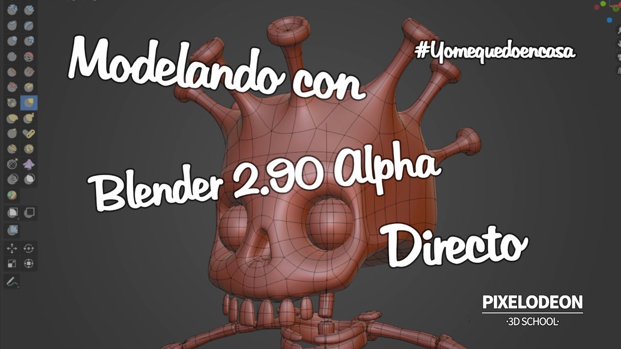 Modelado con Blender 2.90 Alpha // Directo PIXELODEON 3D School - YouTube