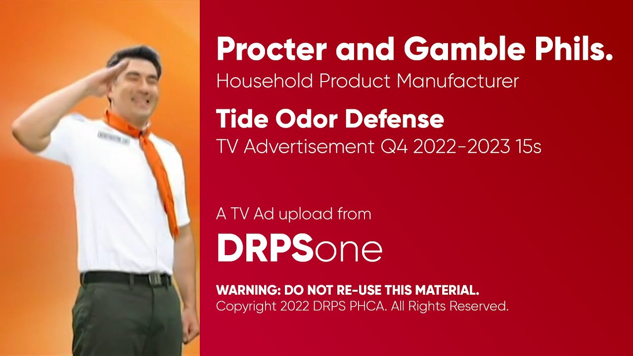 Tide Odor Defense TV Ad Q4 2022-2023 15s with Luis Manzano (Philippines ...