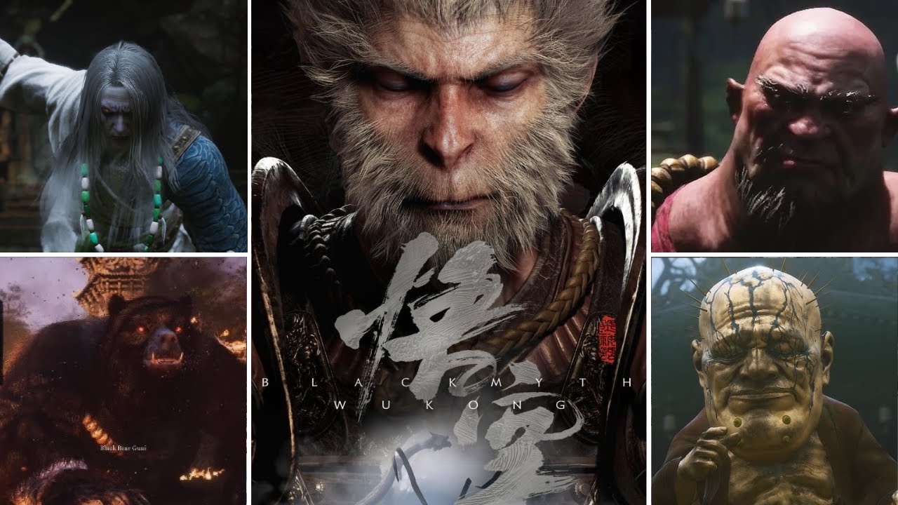 Black Myth Wukong All Boss Fights Chapter 1 ( Secret Bosses + Spirits ...