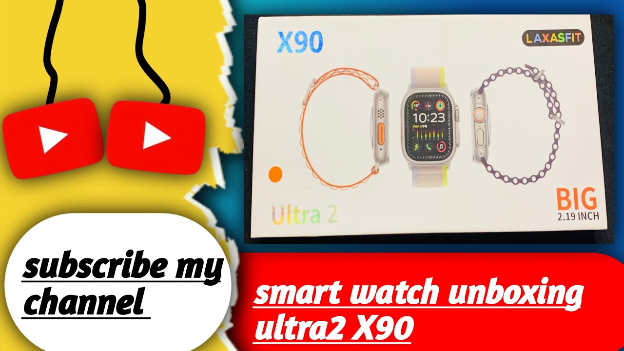 Smartwatch ultra 2 x90 unboxing | ultra 2 x90 watch unboxing - YouTube