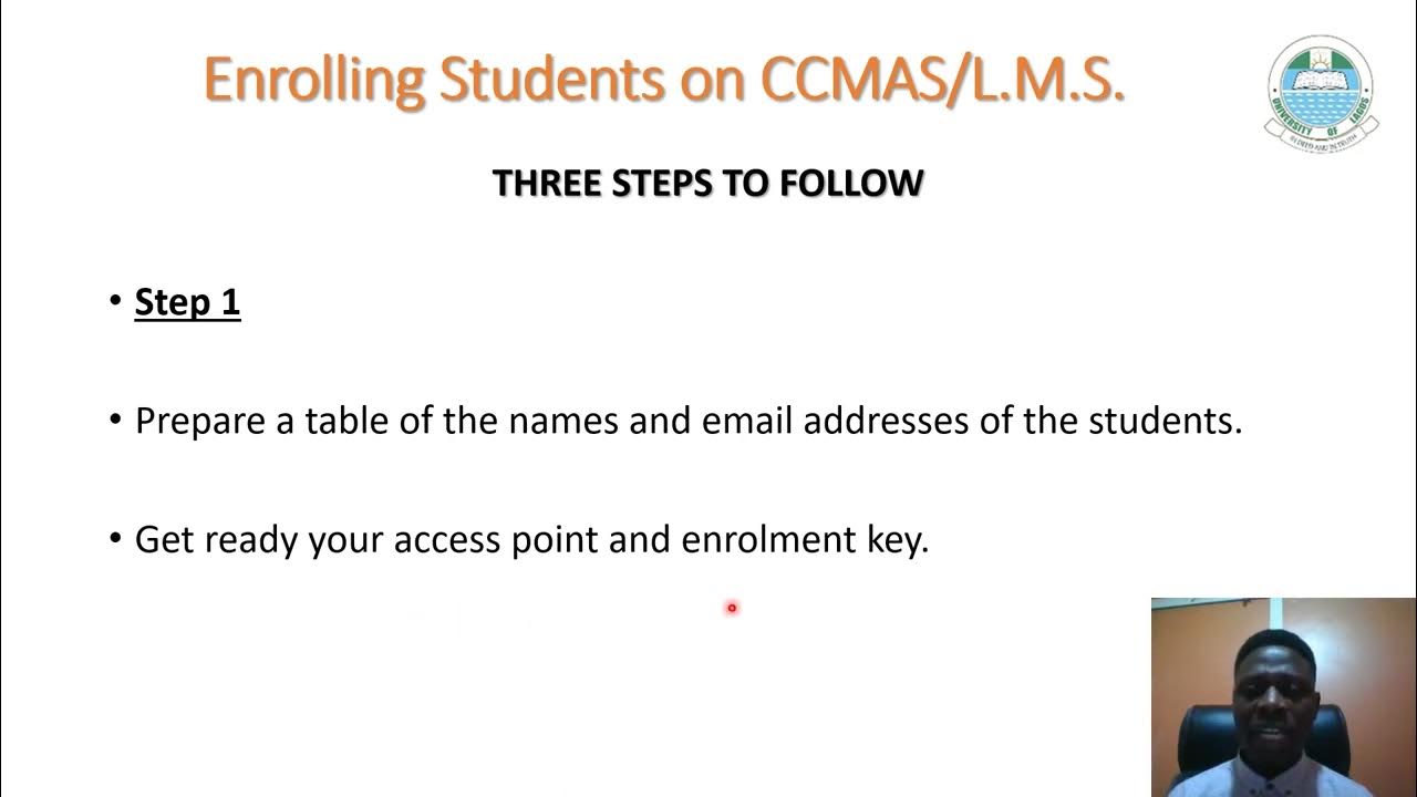 Enrolling Students on LMS - YouTube